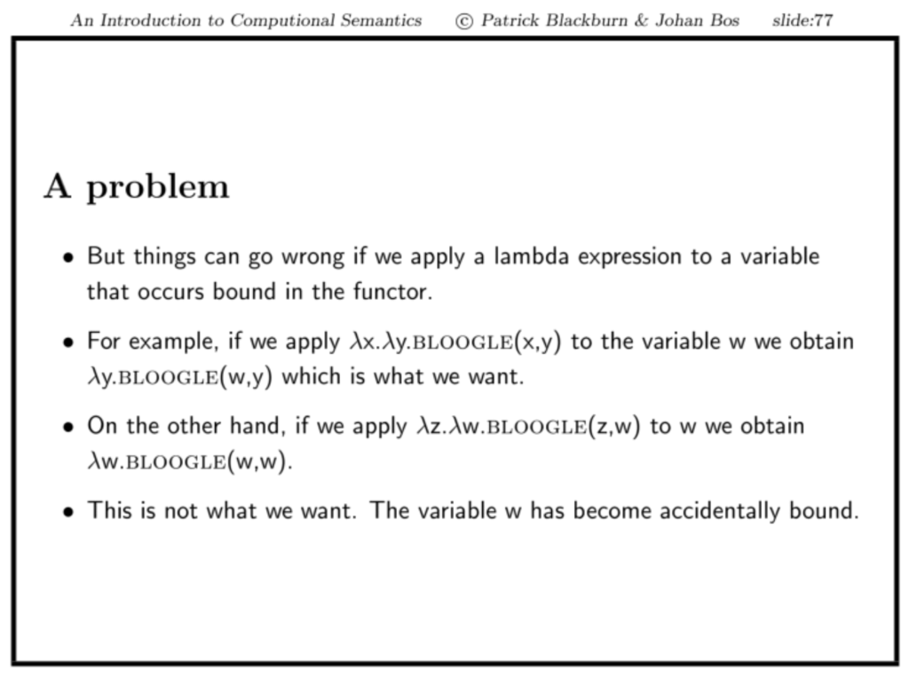 Chapter 2: Lambda Calculus – Computational Semantics